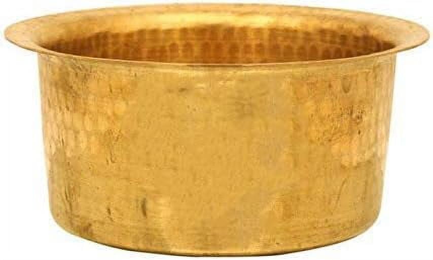 Radhna Traditional Indian Brass Patila Tope Topia Bhaguna Round Patila ...