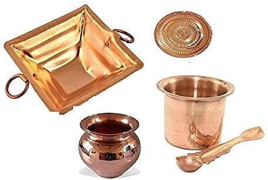 Radhna Traditional Indian Copper Hawan Kund Indian Religious Agnihotra ...