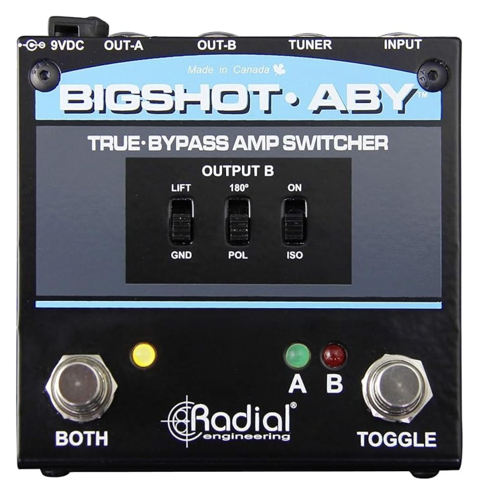 Radial BigShot ABY Pedal - True Bypass Amplifier Switcher, Ground Lift ...