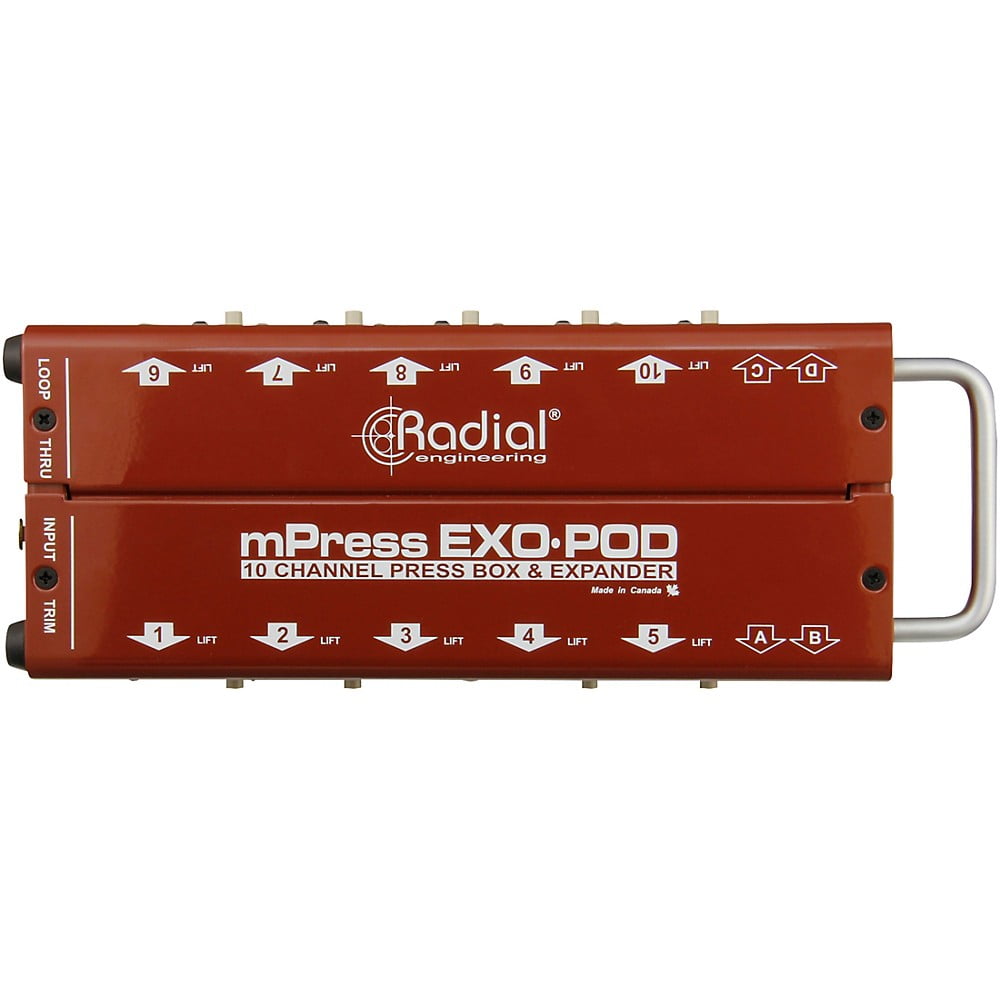 Radial Engineering Exo-Pod 10 Channel Press Box & Expander - Walmart.com