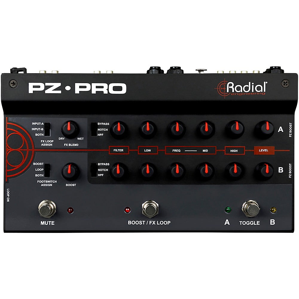 Radial Engineering PZ-Pro 2-Channel Acoustic Instrumental Preamp ...