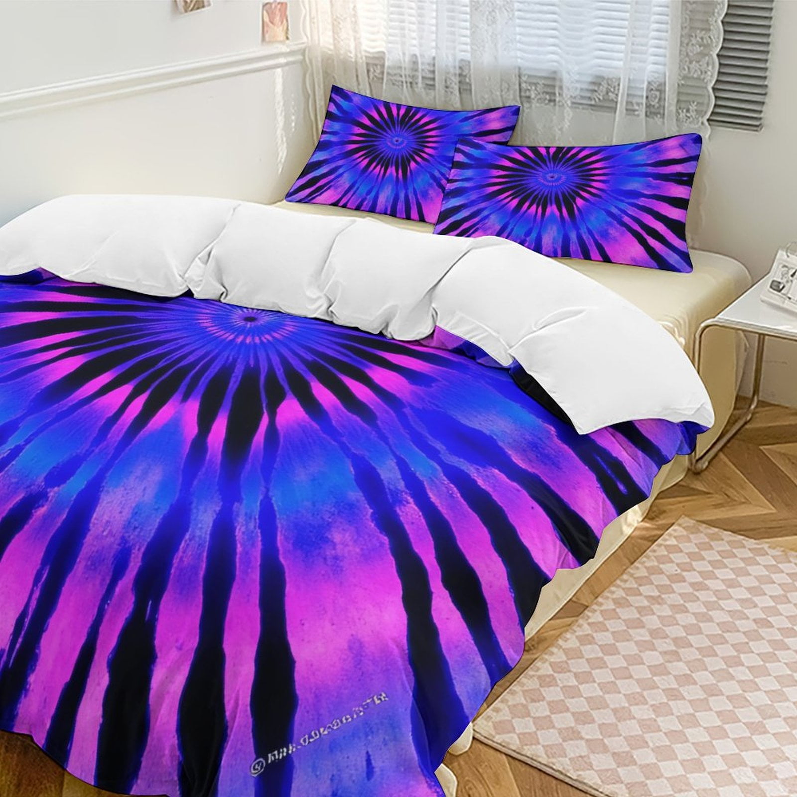 Radial Tie-Dye Pattern 3D Duvet Cover Set Quilt Cover Theme of Kid Boy ...