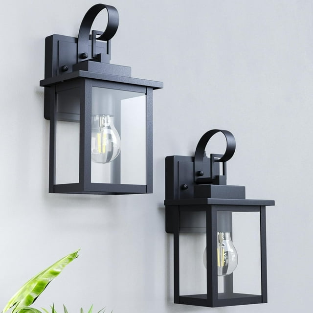 Radiance 2 Pack Dusk to Dawn 12" Outdoor Wall Lights, Exterior ...