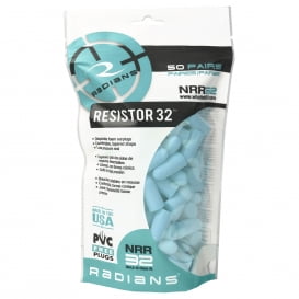Radians Disposable Foam Earplugs Hearing Protection with Low Pressure ...