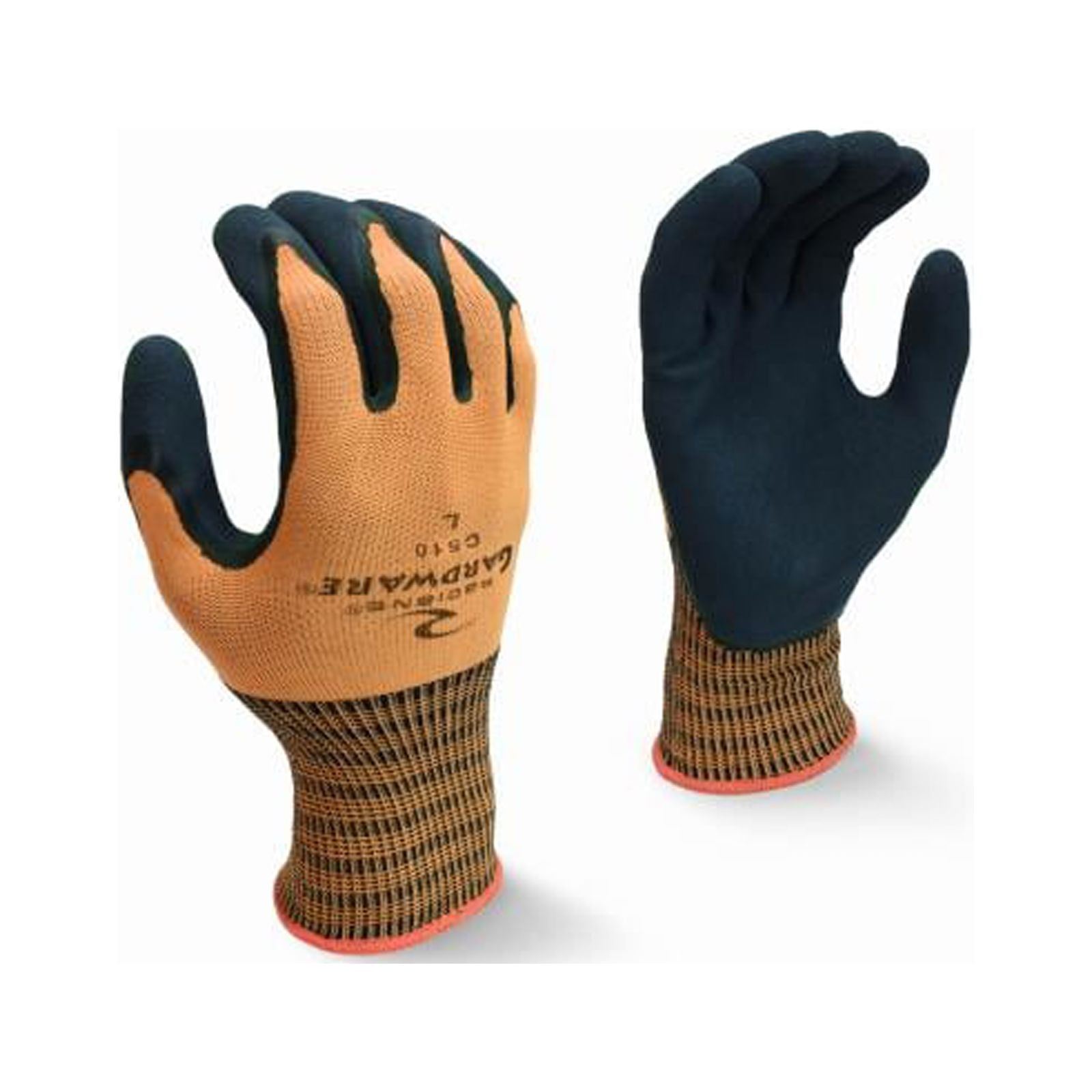 Radians C510l Gard Ware Nitrile Palm Work Gloves, Large - Walmart.com