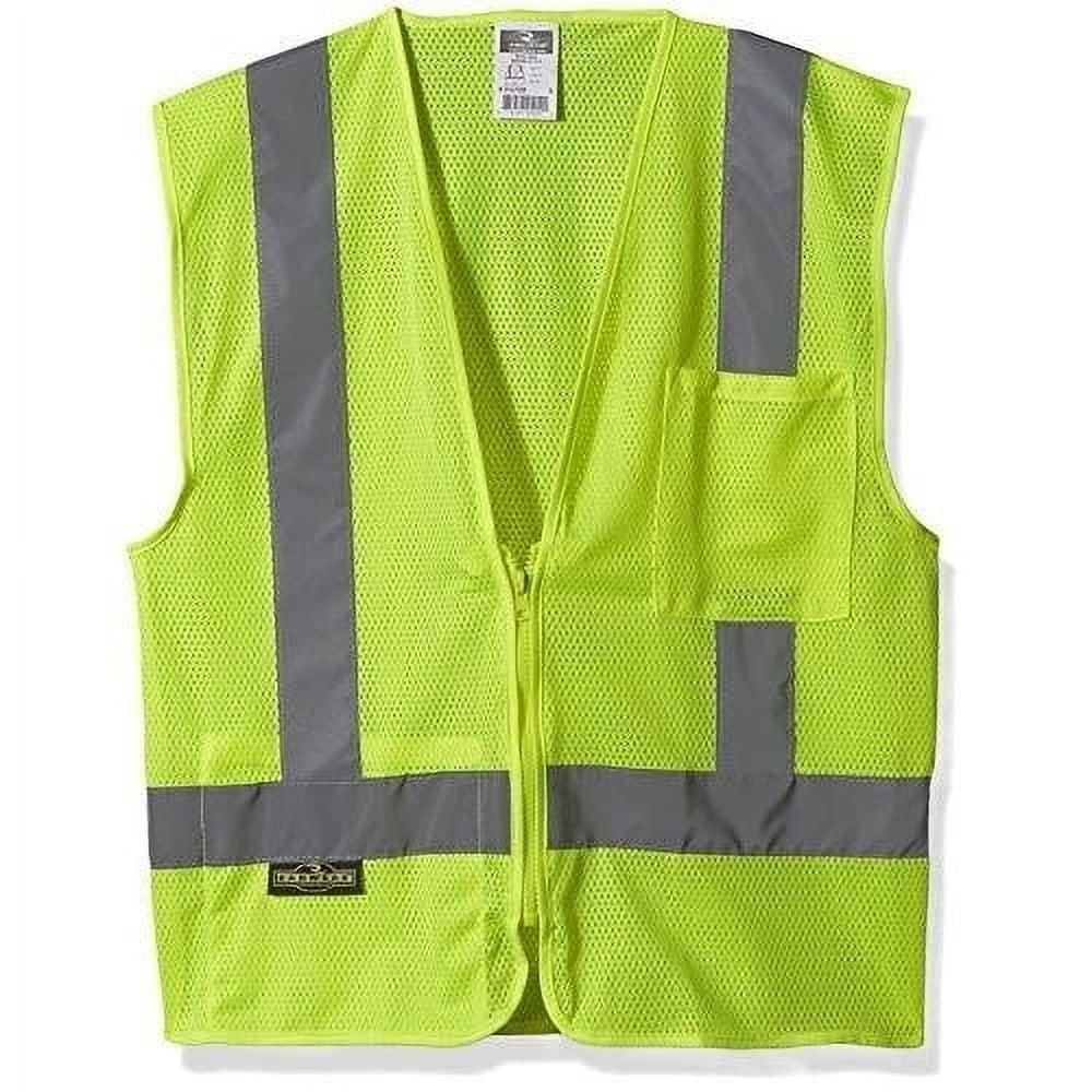 Radians Polyester Mesh Economy Class 2 High Visibility Vest with Zipper ...
