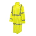 Radians RW08C Unisex Durable Hi-Vis Class 3 Self-Extinguishing Raincoat ...