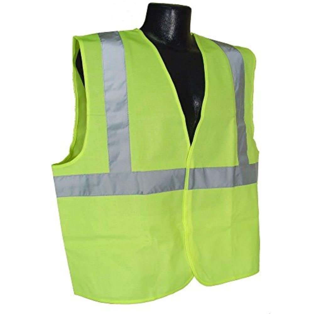 Radians SV2GS3X Class 2 Solid Safety Vest, Green, 3 Extra Large ...