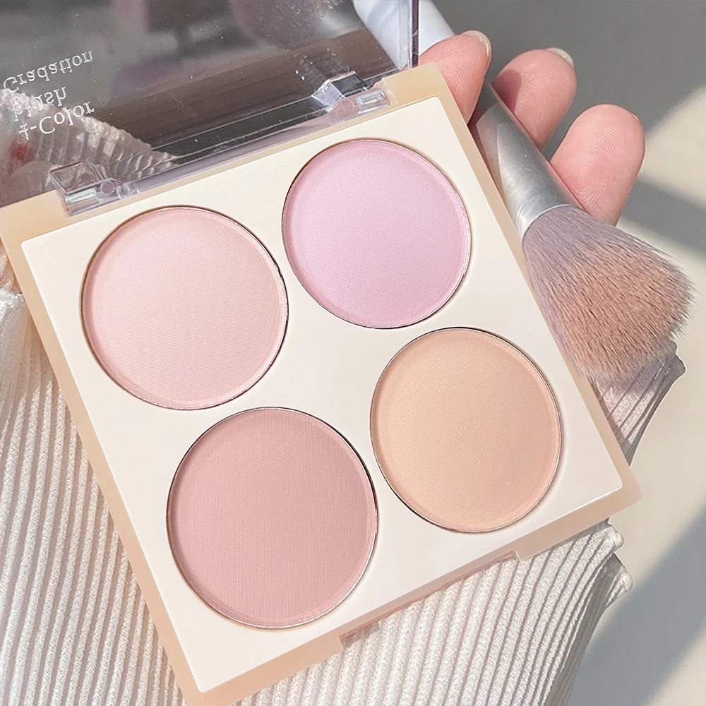 Radiant Blush Palette Makeup – Soft Matte & Shimmer, Natural Glow for a ...