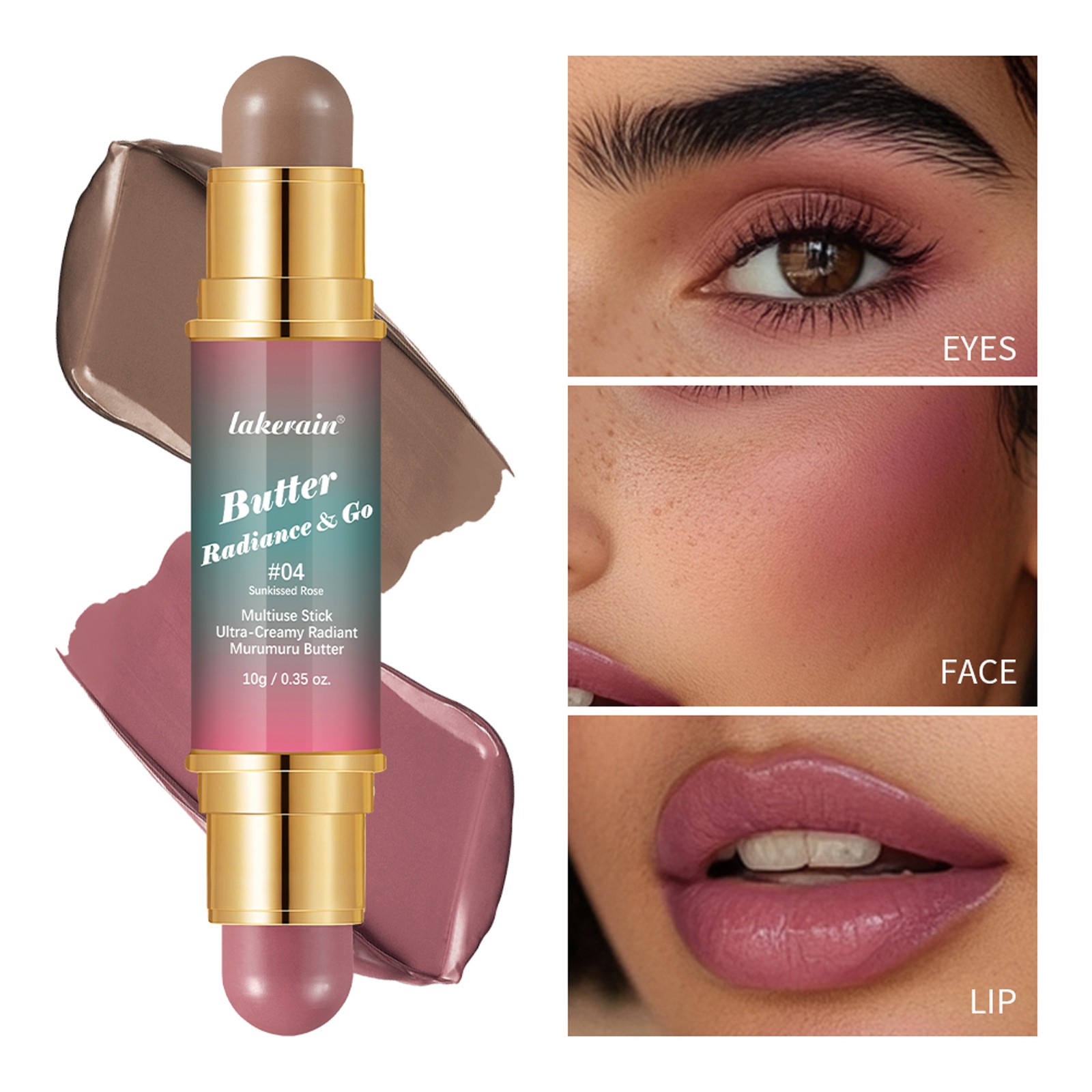 Radiant Butter Glow Trio Stick Foundation Contour Bronzer All-in-One ...