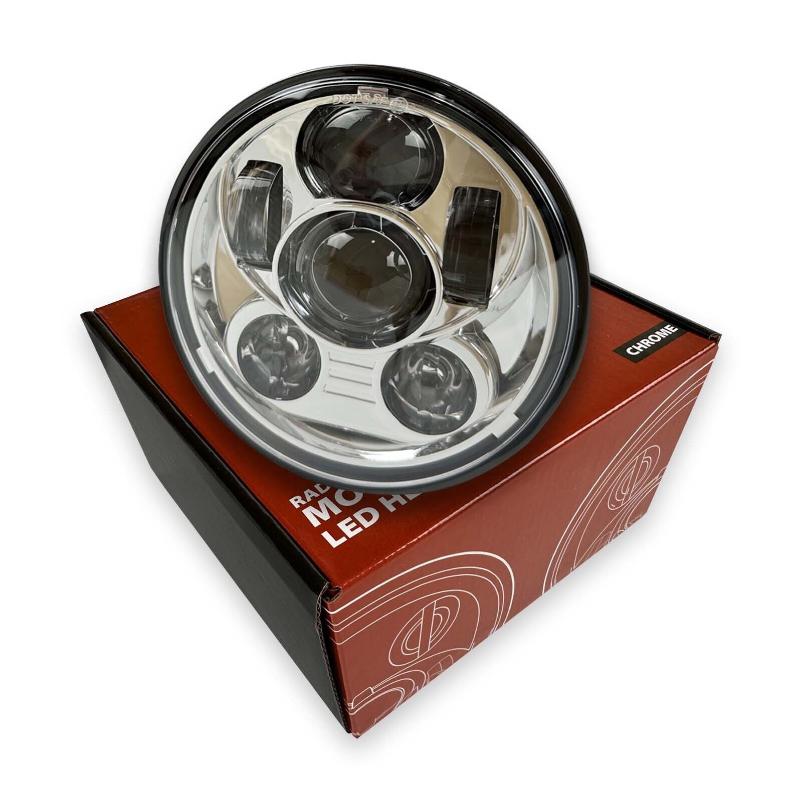 Radiant Cycles LED Light 5.75 Headlight Lamp Fits 5 3/4 Indian Scout ...