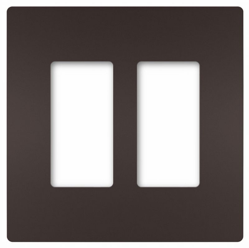Radiant Dark Bronze 2 Gang Screwless Plastic Wall Plate., Each ...