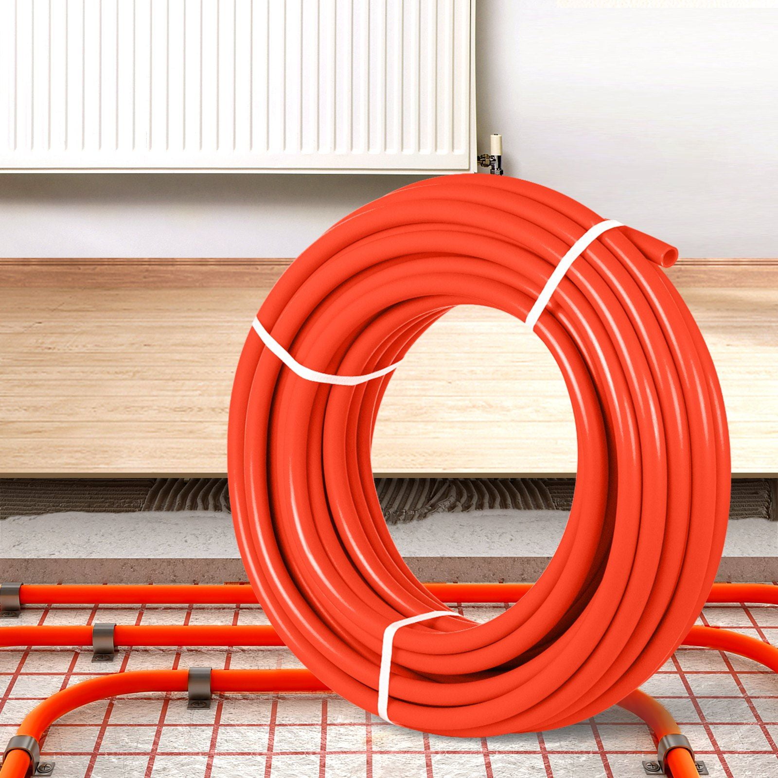 Radiant Floor Heating PEX Pipe 1/2 Inch 1000Ft Oxygen Barrier PEX ...
