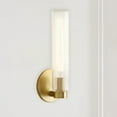 Radiant Fluted Glow Sconce,Fluted glass shade,Textural touch,Suitable ...