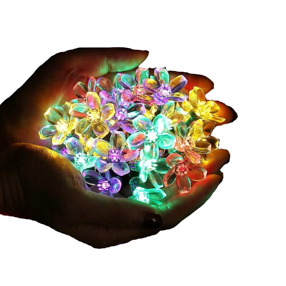Radiant Garden Art, Solar Flower String Lights for Balcony, Terrace ...