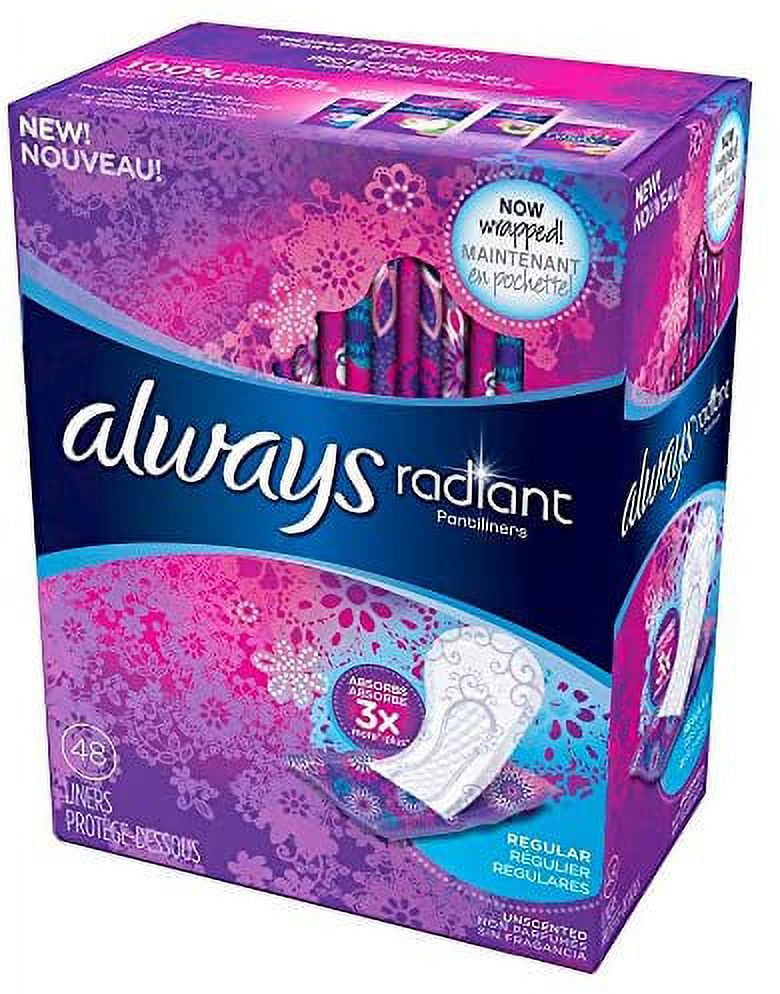 Radiant Liners, 48 Count - Walmart.com