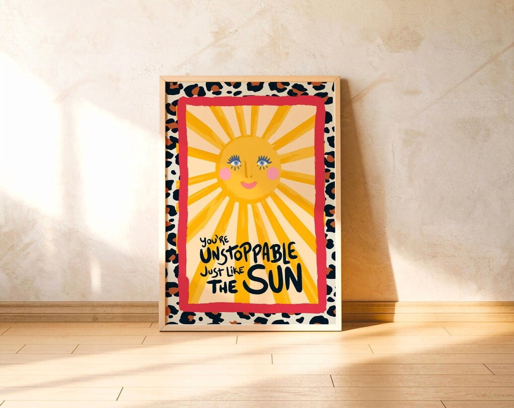 Radiant Sun Wall Art For Kids Room Montessori Nursery Decor Positive ...