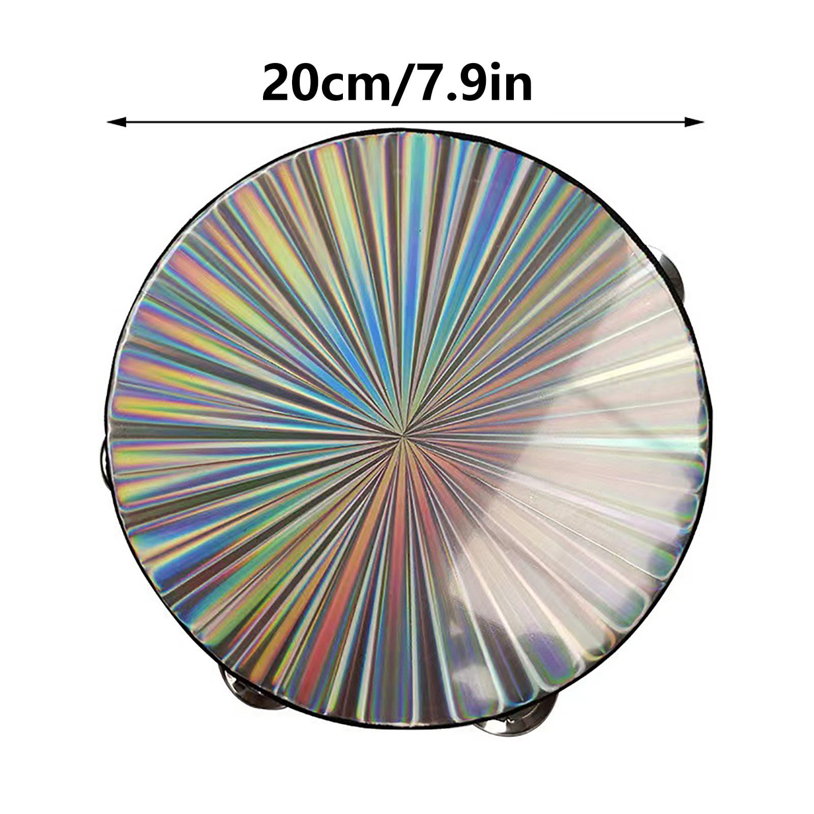 Radiant Tambourine Hand Hold Drum Double Flash Drum Tambourine 8 Inch ...