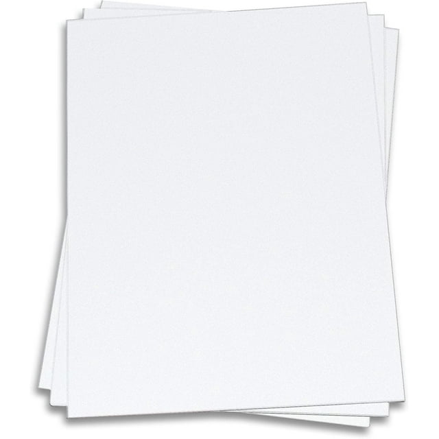Radiant White Card Stock - 8 1/2 x 11 LCI Smooth 80lb Cover, 25 Pack ...