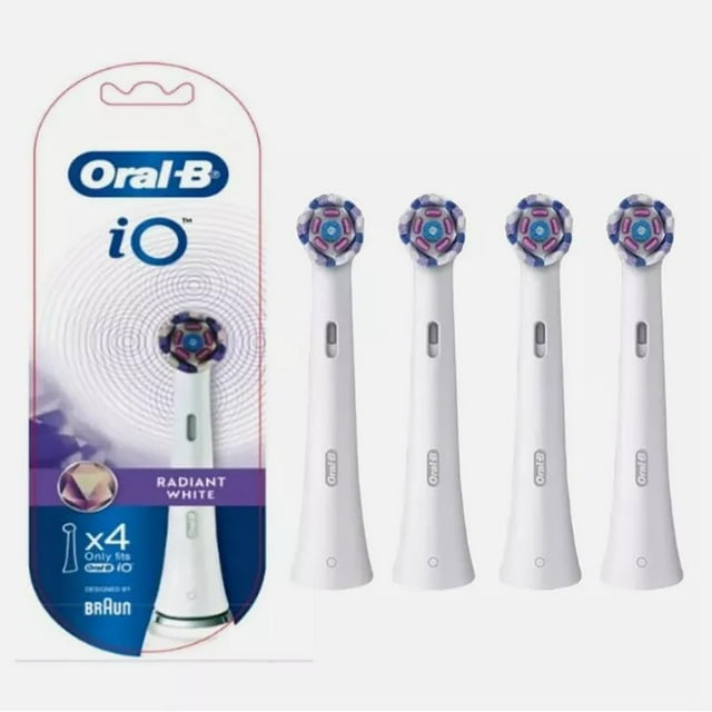 Radiant White Replacement Brush Heads Compatible with Oral-B iO Series ...