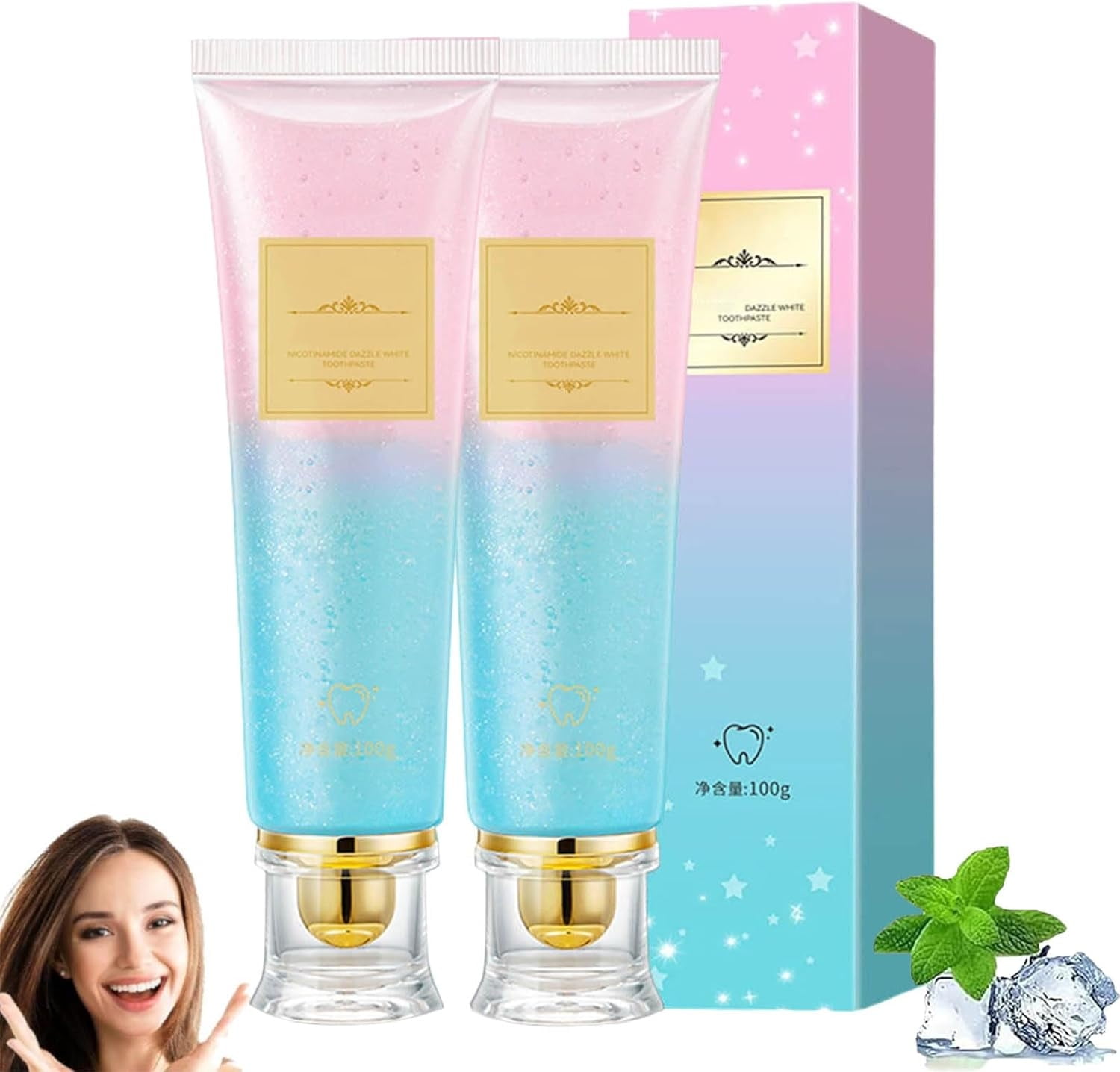 Radiant Whitening Toothpaste, Niacinamide Whitening Toothpaste ...