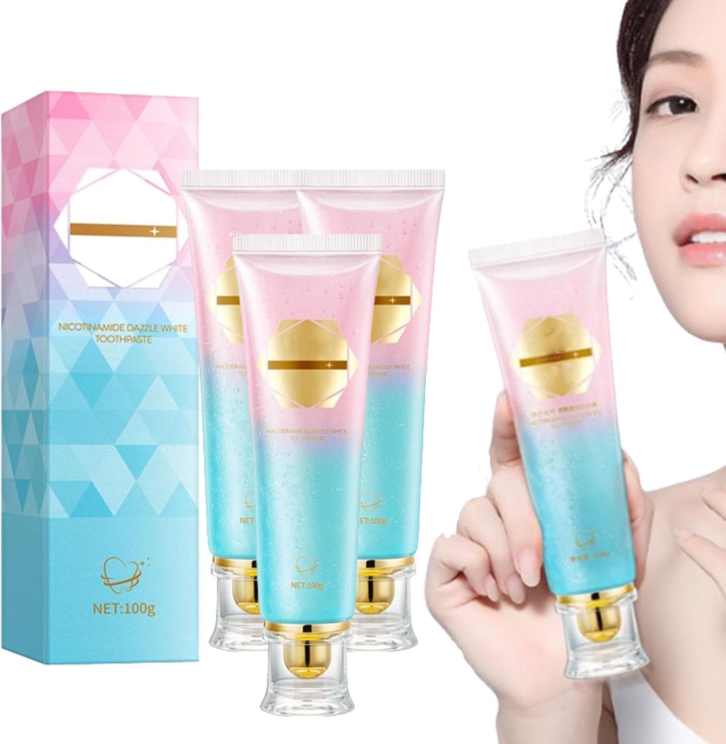 Radiant Whitening Toothpaste, Nicotinamide Dazzling White Toothpastes ...