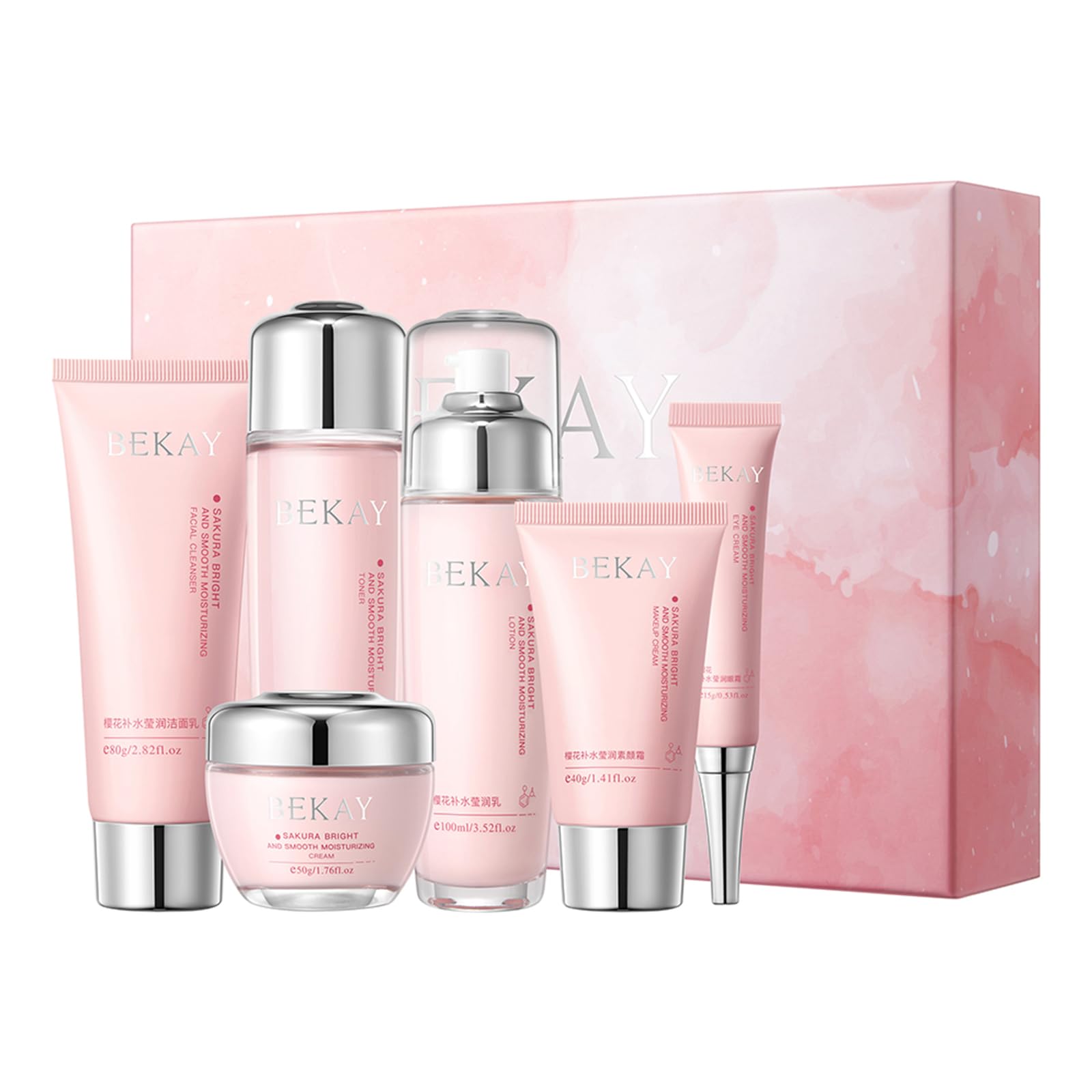 RadiantRise Cherry Blossom Moisturizing 6-Piece Skincare Set ...
