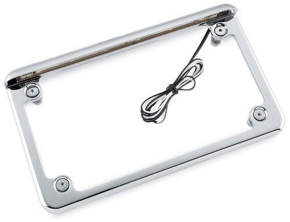 Radiantz License plate frame with 6in LED Chrome finish - Walmart.com