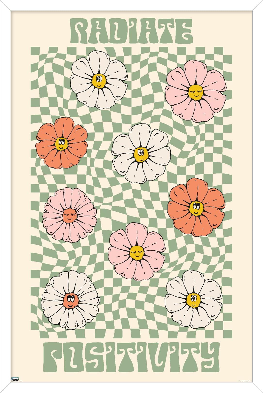 Radiate Positivity Wall Poster, 22.375" x 34" Framed - Walmart.com