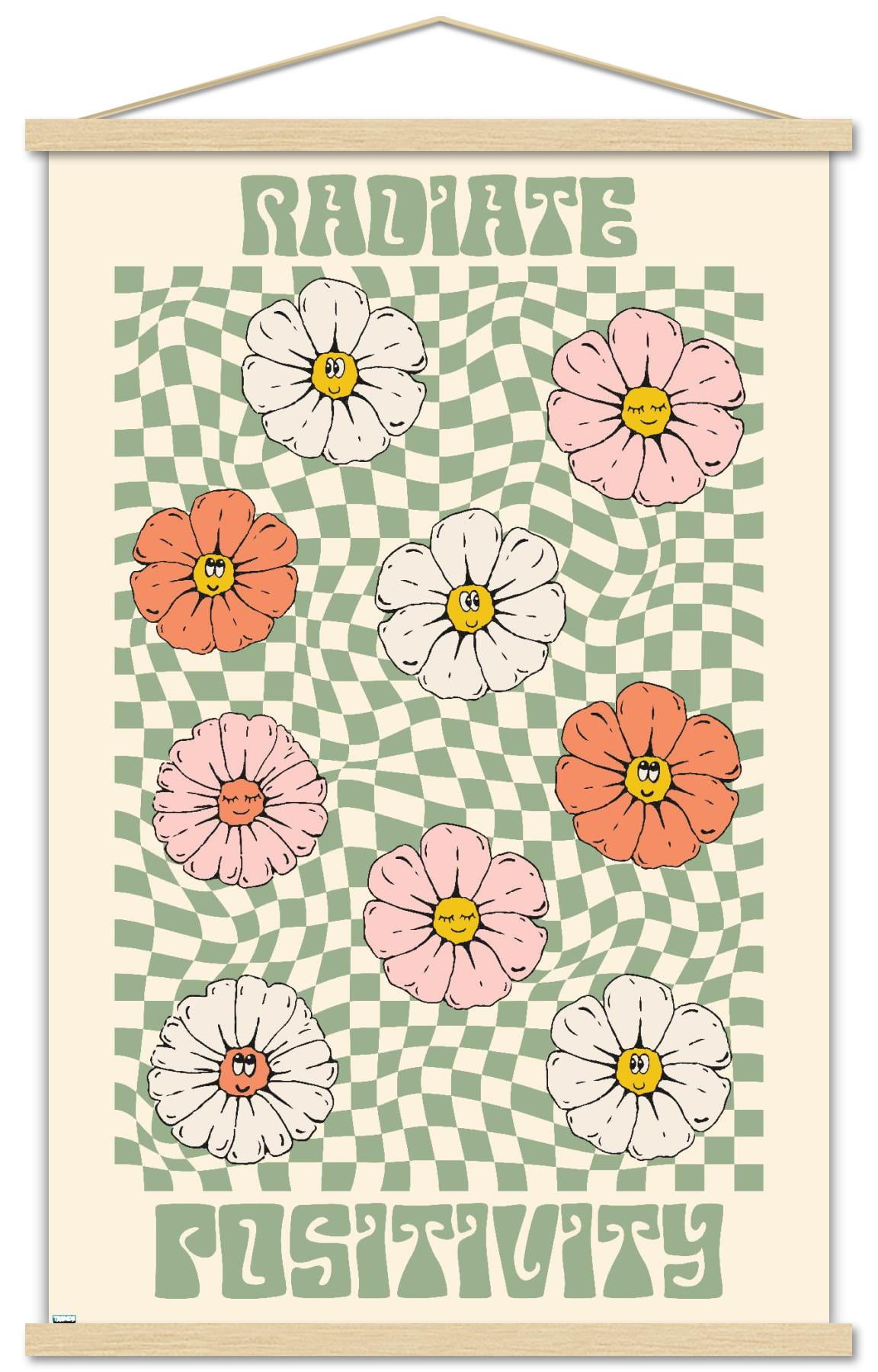 Radiate Positivity Wall Poster with Magnetic Frame, 22.375" x 34 ...