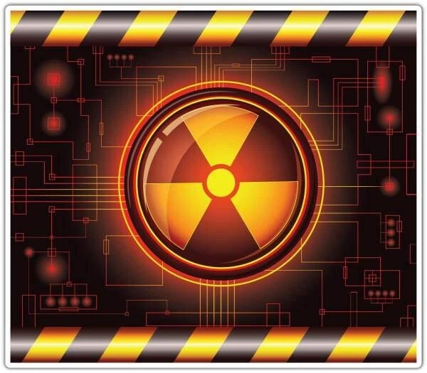 Radiation Danger Radioactive Car Window Locker Stickerphone Decal Water ...