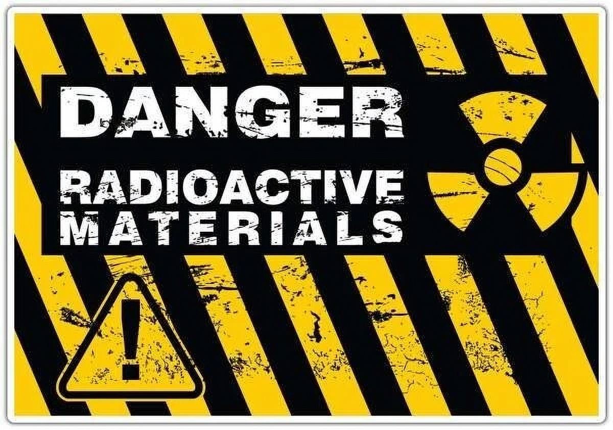 Radiation Danger Radioactive Car Window Locker Stickerphone Decal Water ...