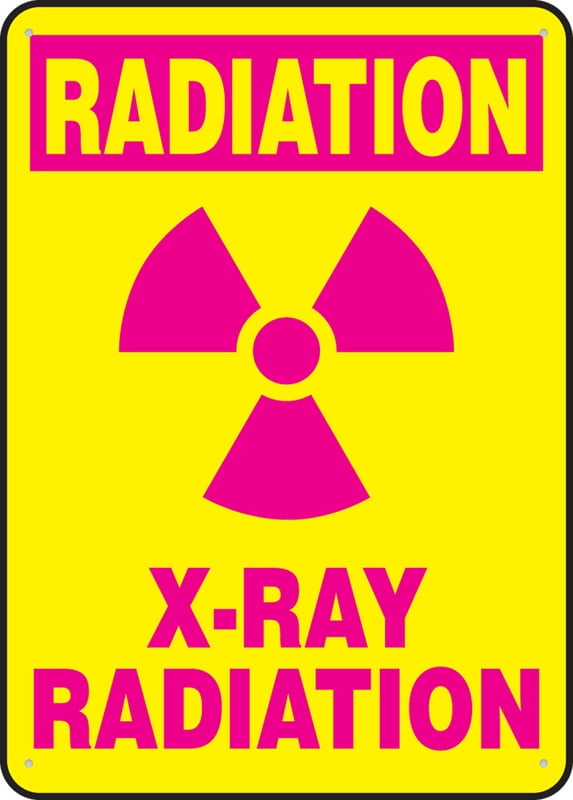 Radiation Safety Sign X Ray Radiation Metal 8X12 Inch Rust Free Aluminum,Uv Ink Printing,Durable ...