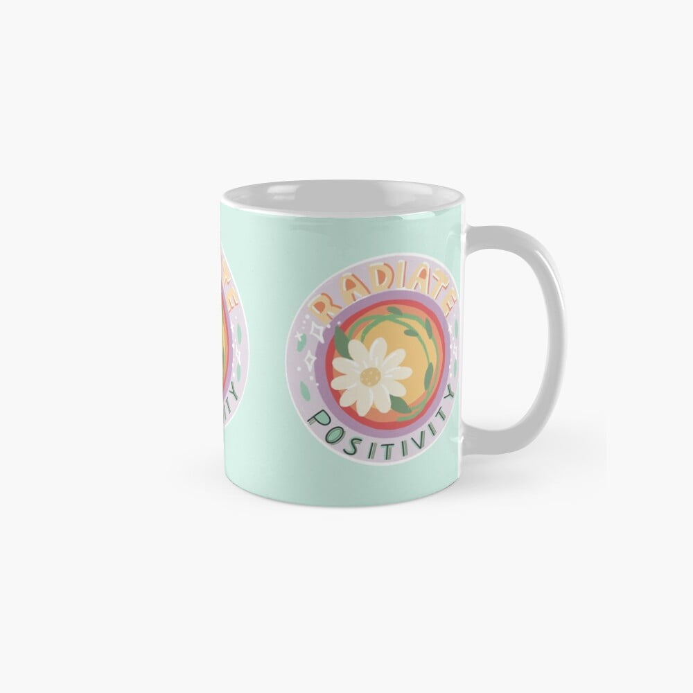 Radiation Therapy/Floral Radiation/Radiate Positivity Classic Mug ...