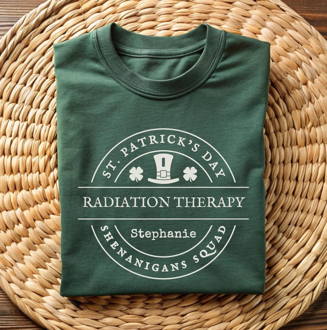 Radiation Therapy Nurse St. Patrick's Day Irish Name Shirt for Work ...