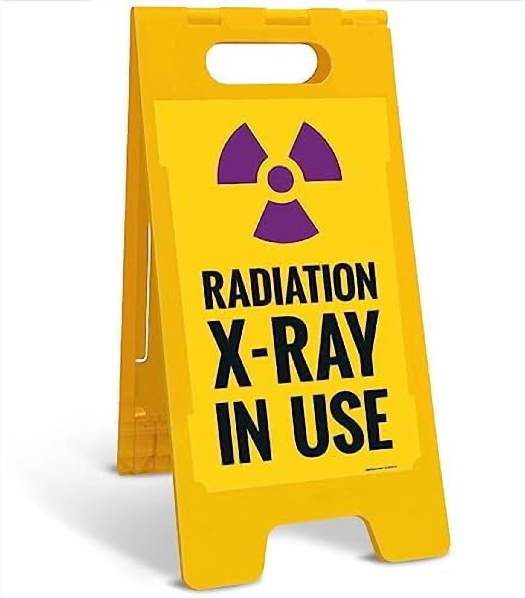 Radiation X Ray in Use Sidewalk Sign Kit, 10x16 Inches, with A Frame ...