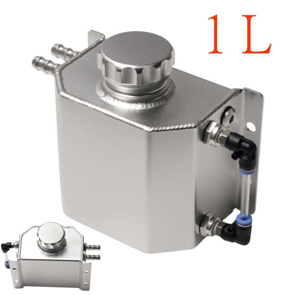 Radiator 1L Aluminum Coolant Overflow Bottle Water Tank Fit Compatible ...