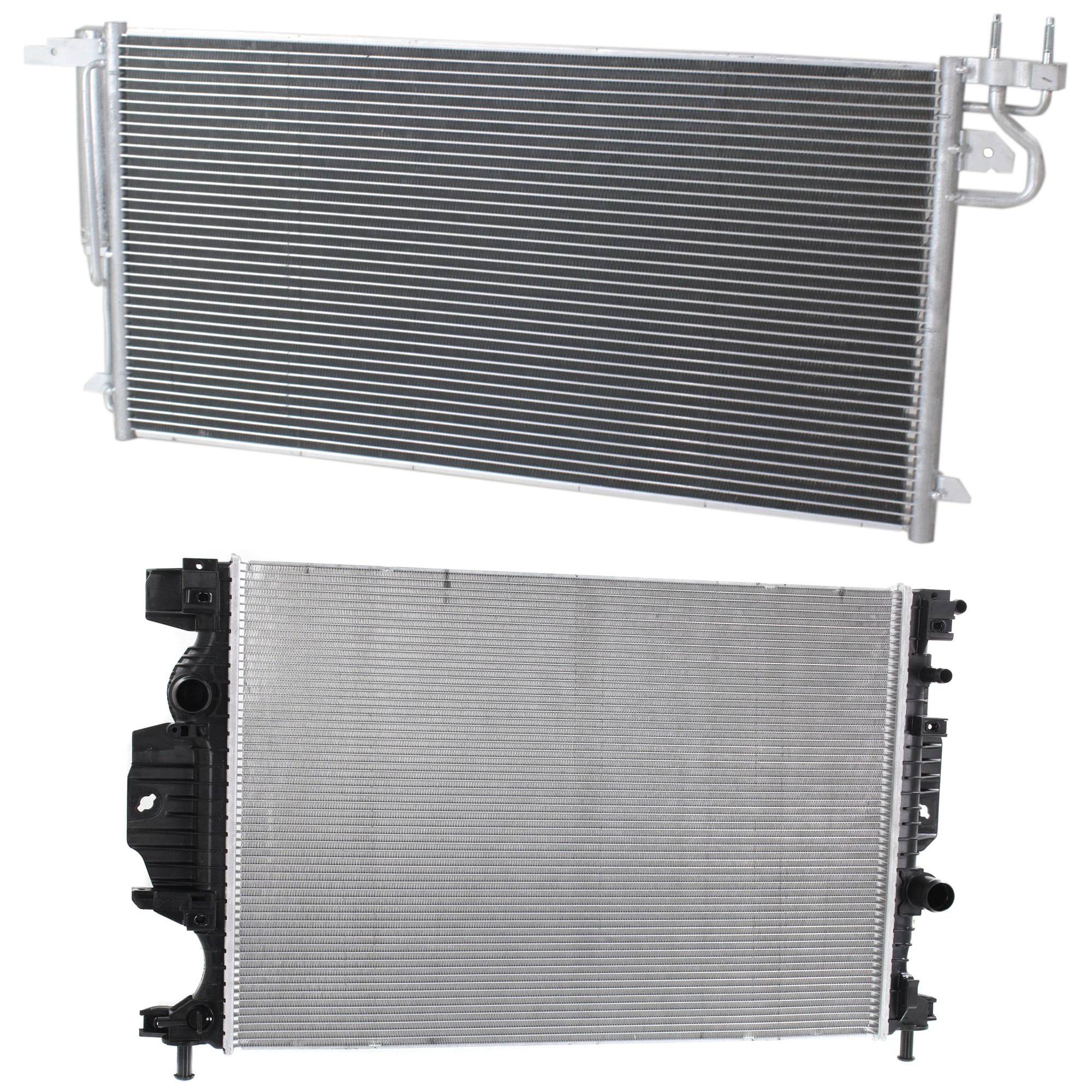 Radiator 2.0L Eng. Aluminum Core Plastic Tank includes A/C Condenser ...