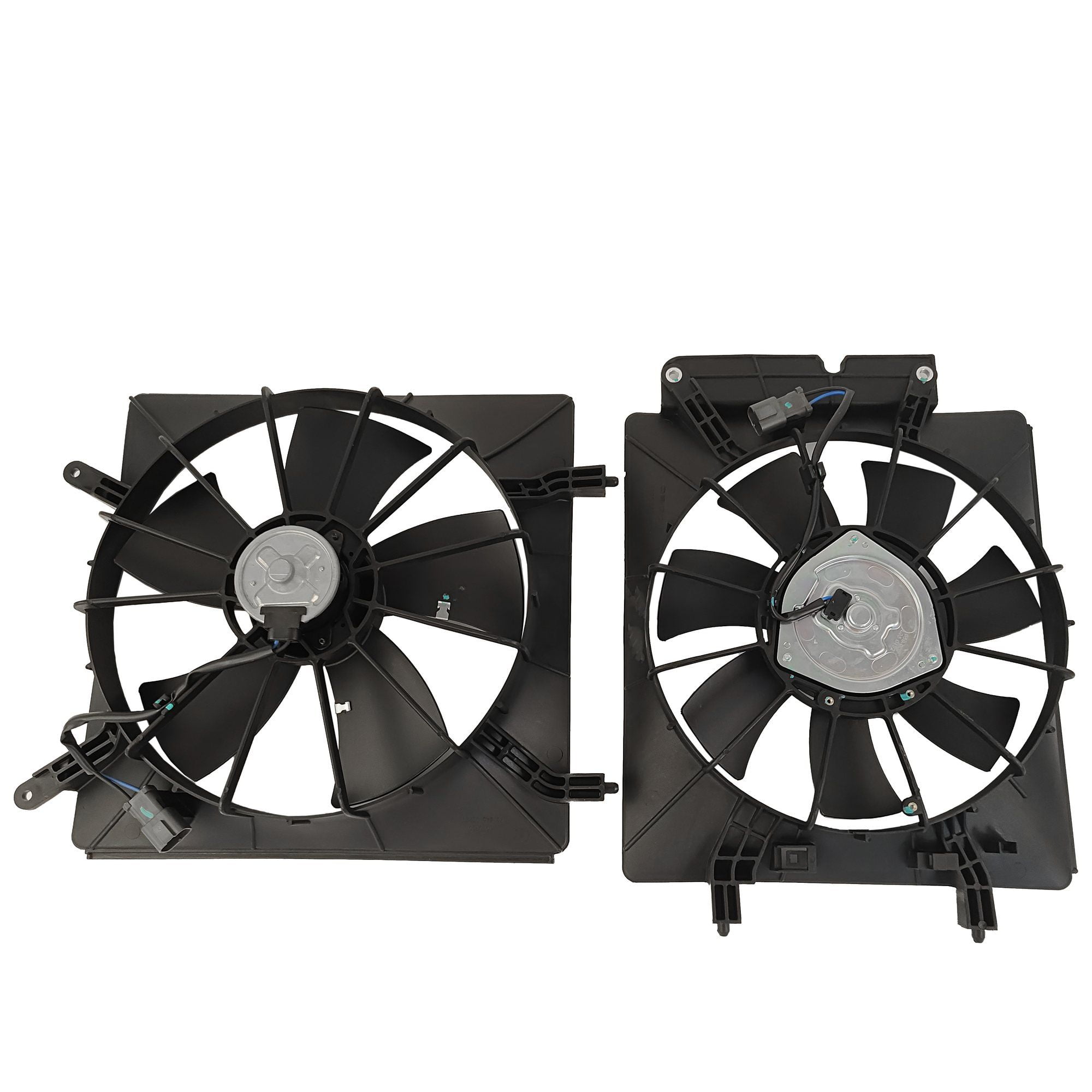 Automotive Radiator & AC Condenser Cooling Fan Assembly Pair For 2002 ...