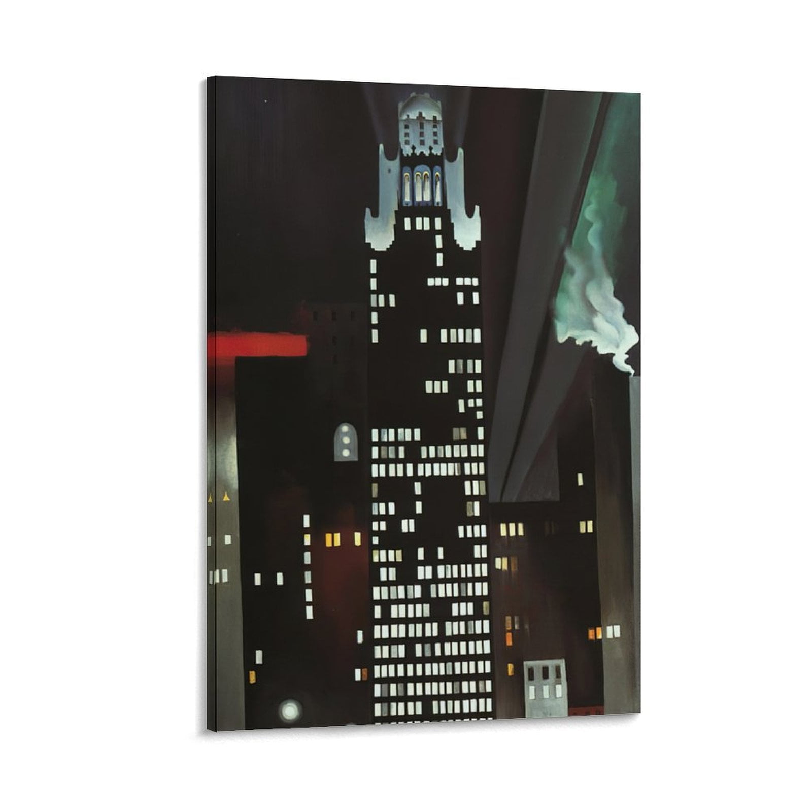 Radiator Building – Night, New York (1927) by Georgia OKeeffe Painting ...