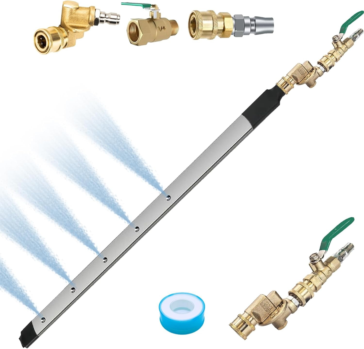 Radiator Cleaning Wand, 4500 Psi Radiator Flush And Cleaner Tool, 1/4 ...