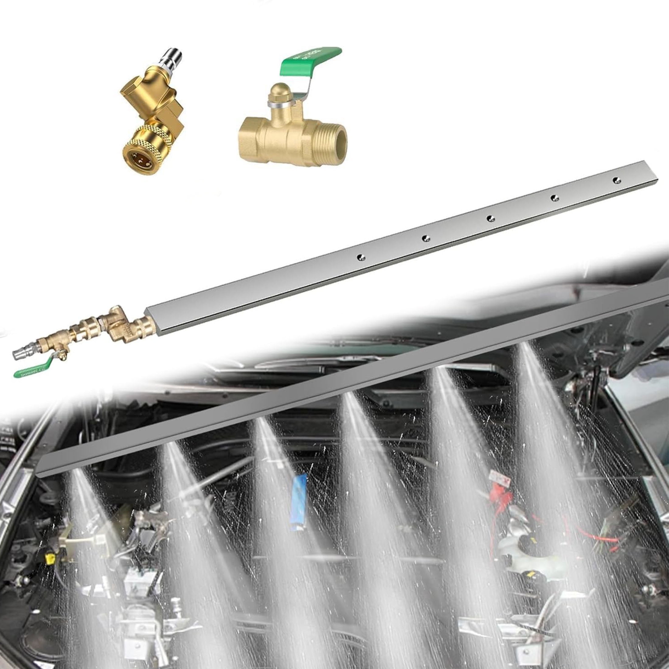 Radiator Cleaning Wand Air and Water - 23/31/39in Stainless Steel Tool ...