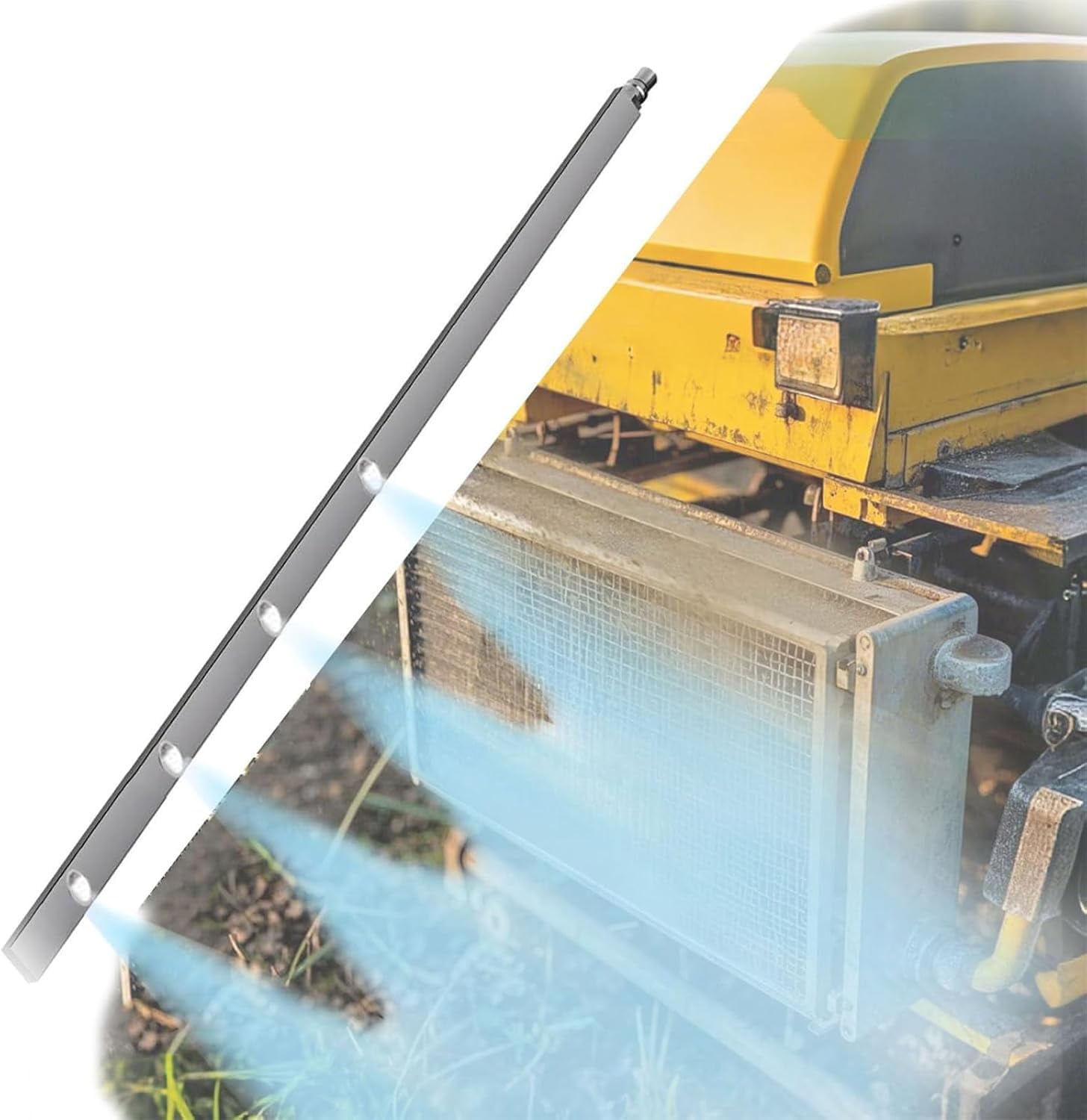 Radiator Cleaning Wand Tool, 4500 Psi Slim Fan Spray Nozzle, with ...