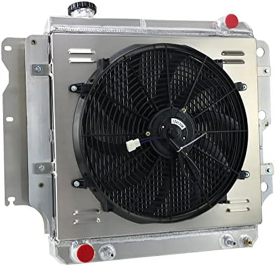 Radiator Compatible for 1987-06 Jeep Wrangler TJ 2.4L-4.2L, 3 Row Full ...