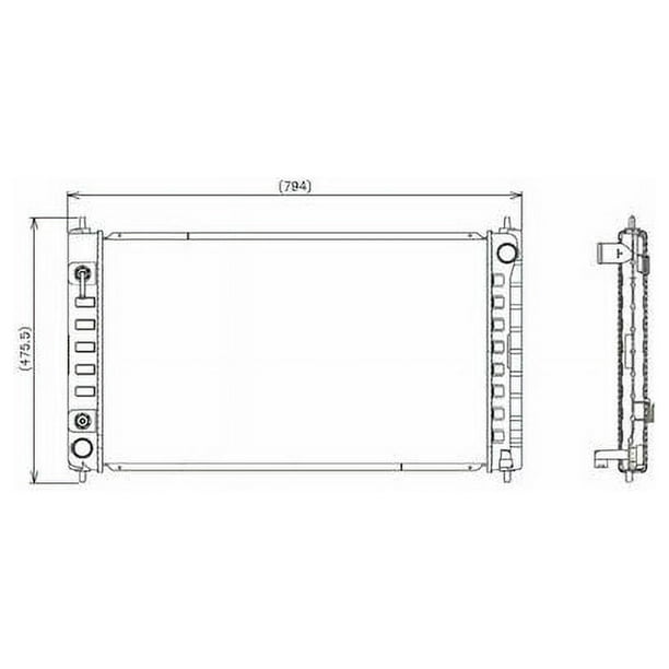 Radiator - Compatible with 2007 - 2018 Nissan Altima GAS 2008 2009 2010 ...