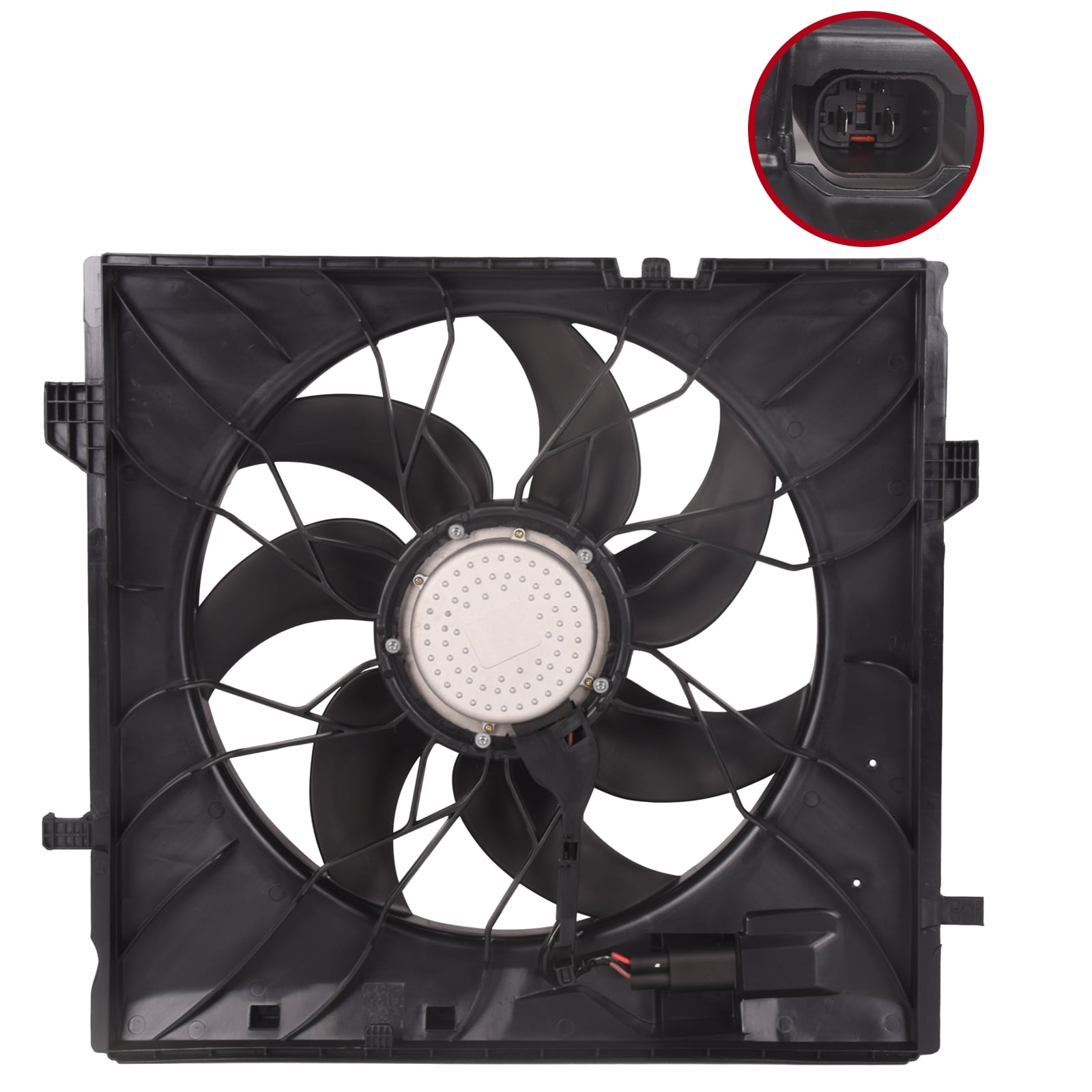 Radiator Cooling Fan Assembly Fits Mercedes GL63 AMG GLE63 AMG ML550 ...
