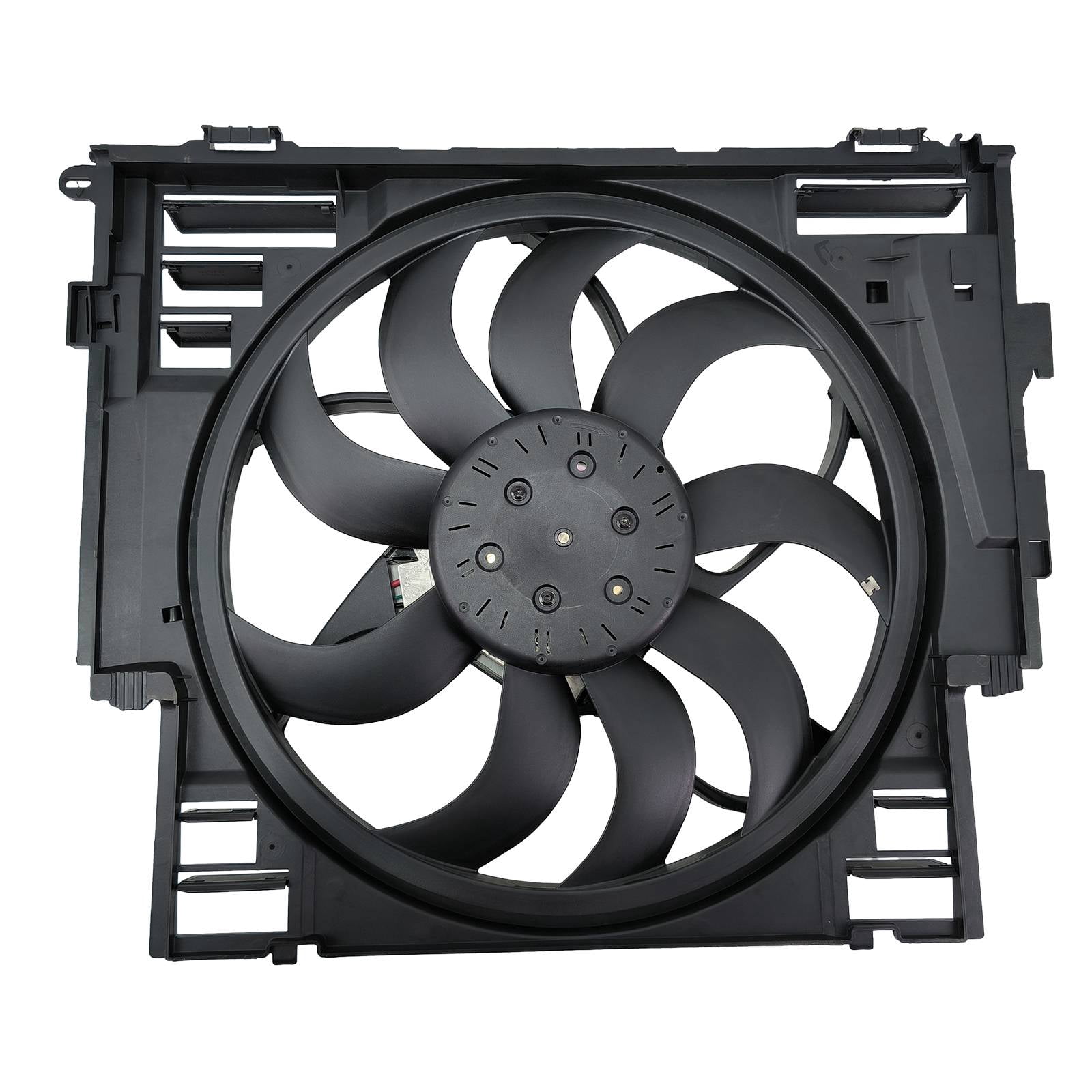Radiator Cooling Fan Assembly with Shroud - 12V Single Fan - 3 Pin ...