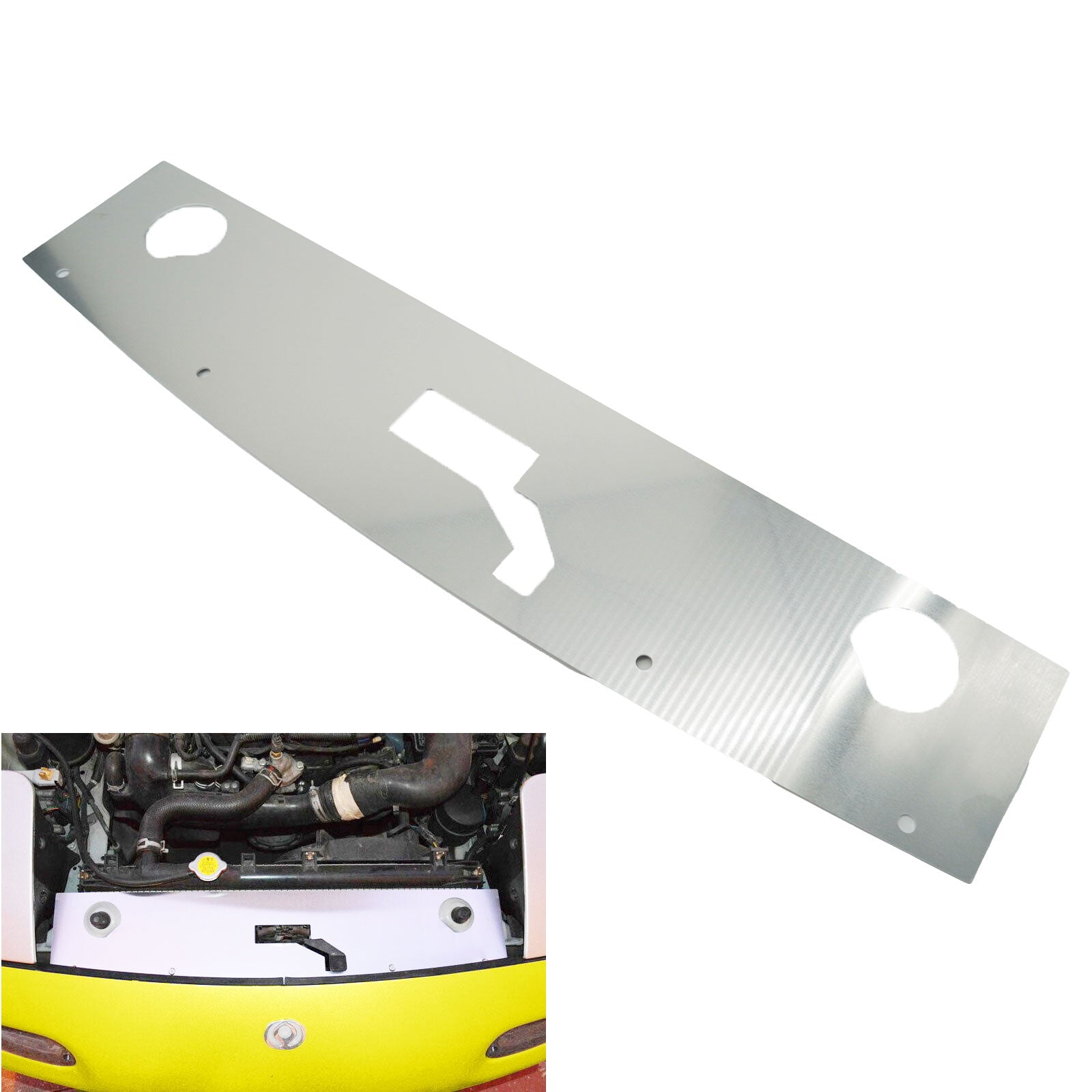 Radiator Cooling Panel Slam Cover Aluminum, Mazda MX5 MK1 NA, MX-5 ...