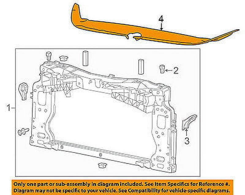 Radiator Core Support-Sight Shield Splash Cover Panel 68146840AE ...