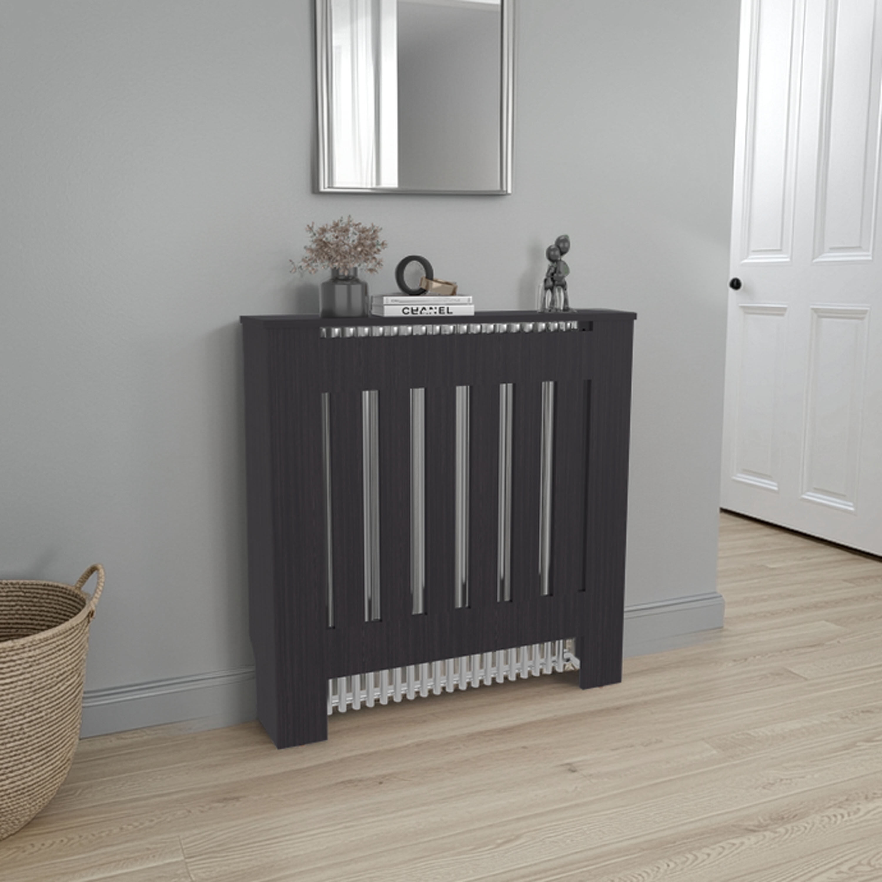 , Radiator Cover Cabinet with Slatted Panel, Modern Home Furniture for ...